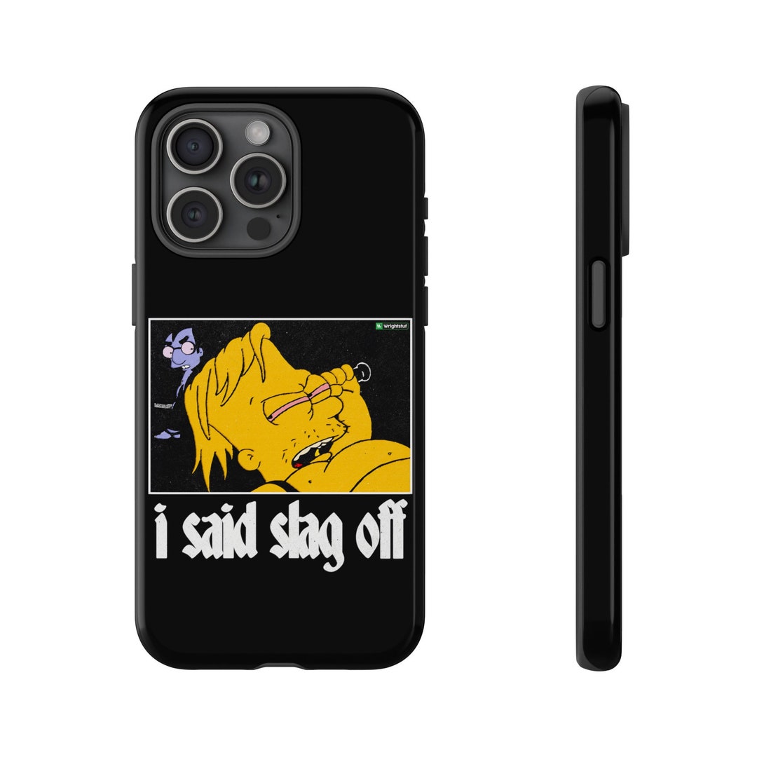Bart Simpson Slag off Tough Phone Cases - Etsy