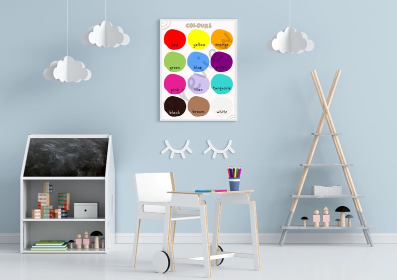 Colours Poster Perfect Printable Poster to Frame in Nurseries ...