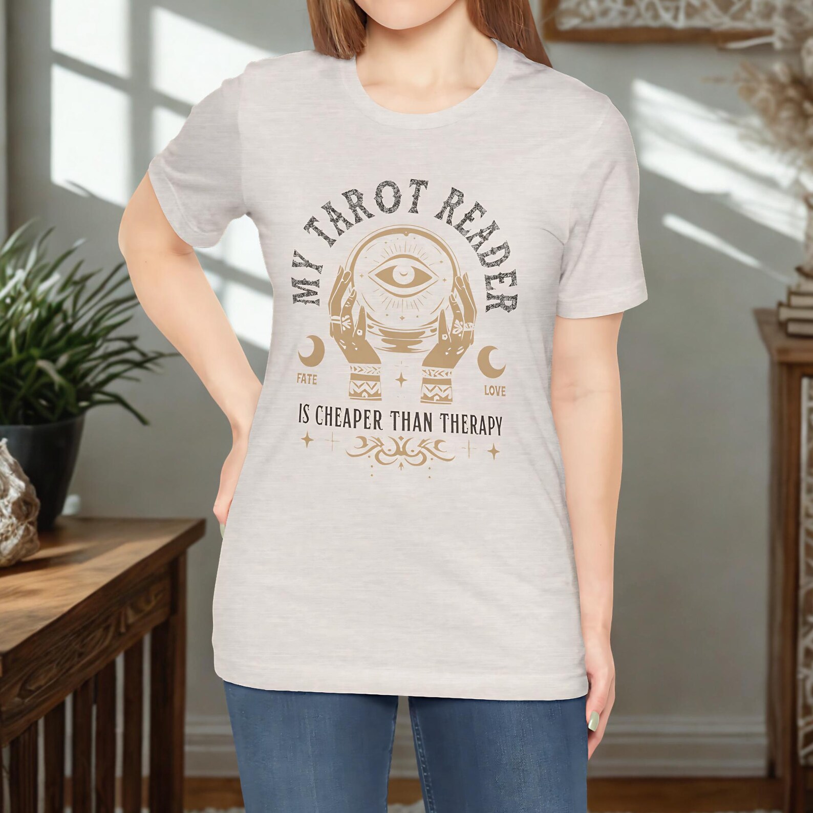 Funny Tarot Reader Shirt | Crystal Ball Mystic Tee | Spiritual Humor ...
