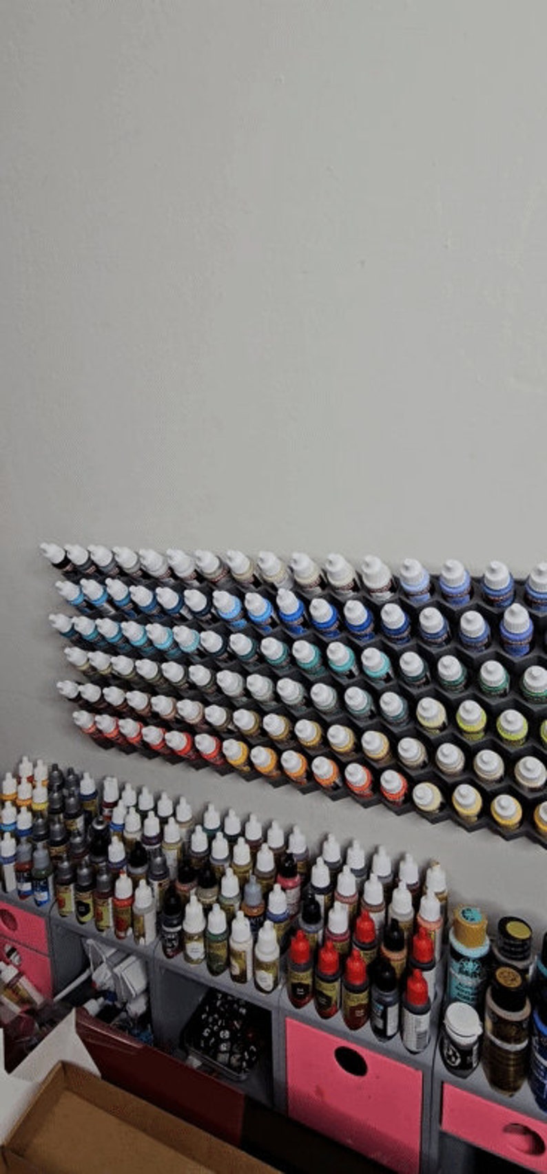 Modular Hexagon Hanging Paint Rack - Etsy