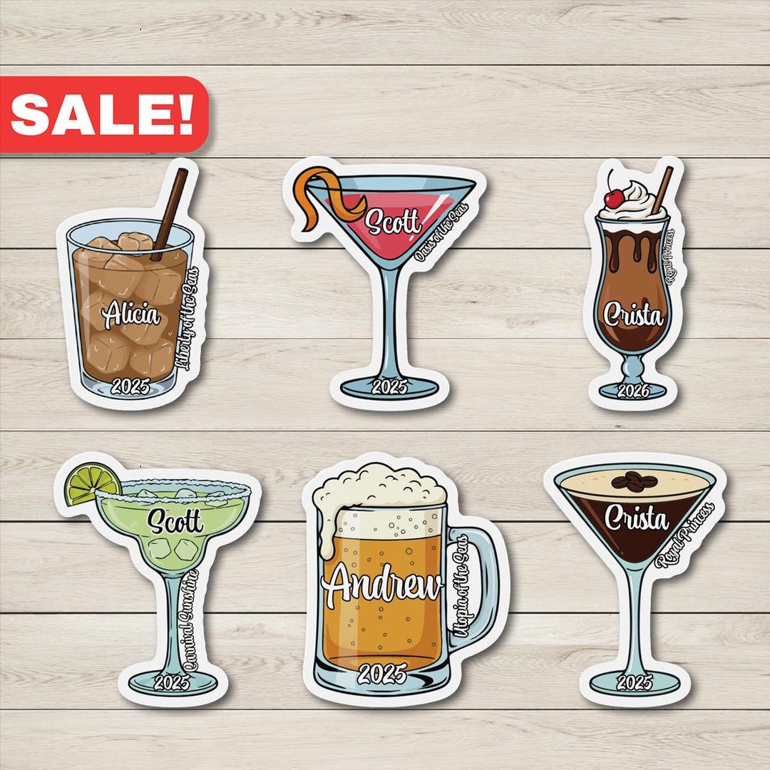 Personalized Cruise Drink Magnets, Door Magnets - Etsy
