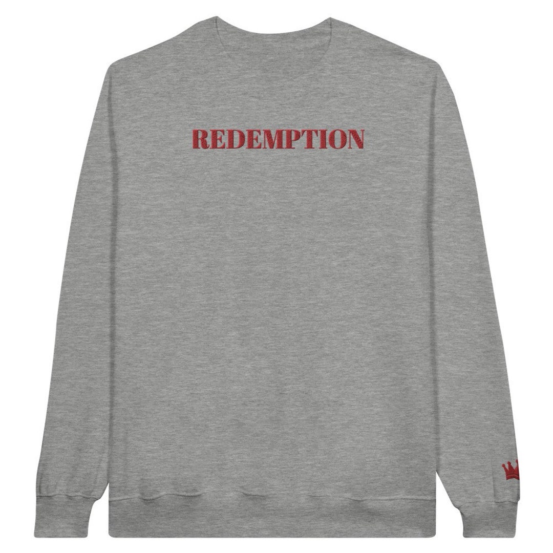 REDEMPTION Embroidered Sweatshirt/crown Classic Unisex Crewneck ...