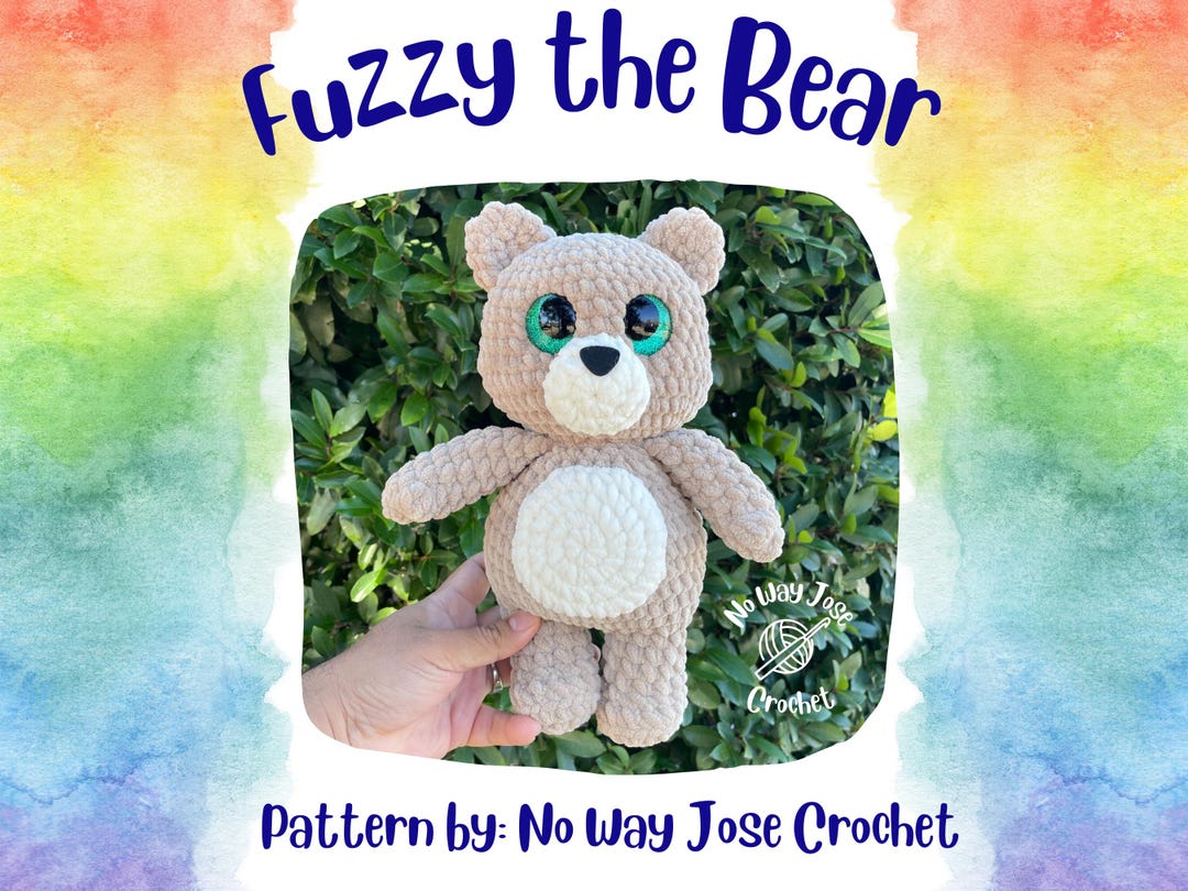 Fuzzy the Bear Crochet Pattern - Etsy