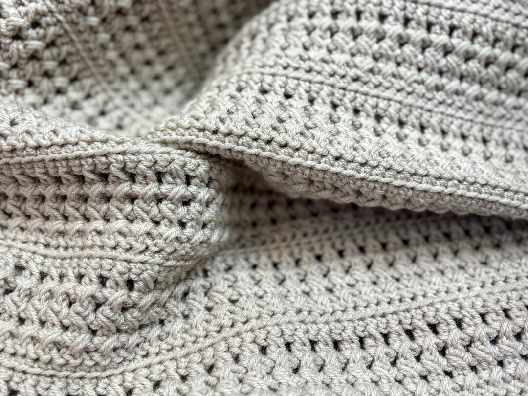 Crochet Blanket Pattern: Linden Textured Heirloom Throw (PDF + Video ...