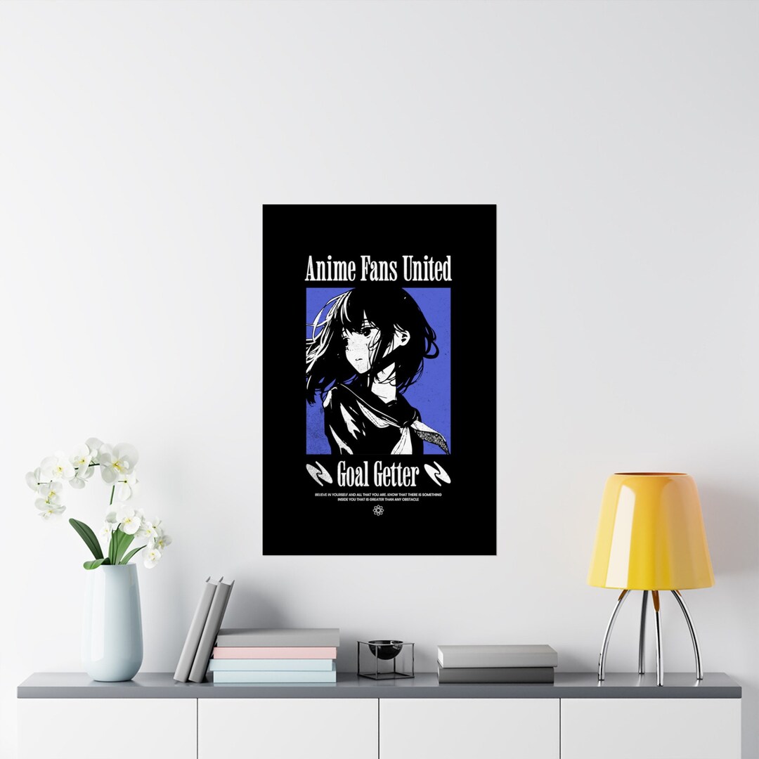 Anime Fans United Poster, Anime Vintage Poster, 90s Vibes Poster, Anime ...