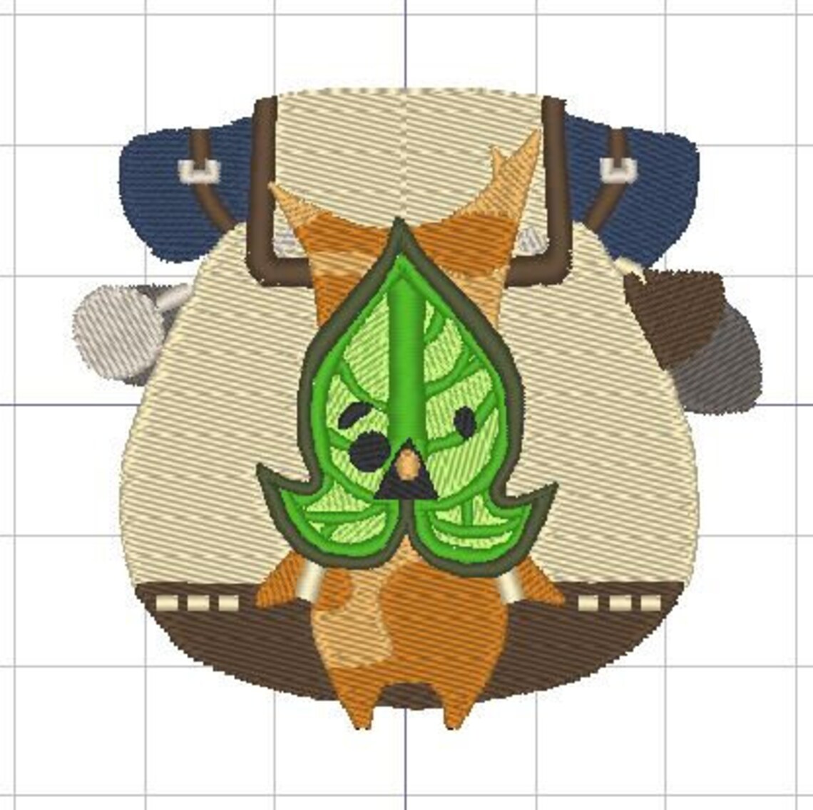 TOTK Korok - Machine Embroidery Design for Hoop 4x4" Pes Dst Jef Vip ...