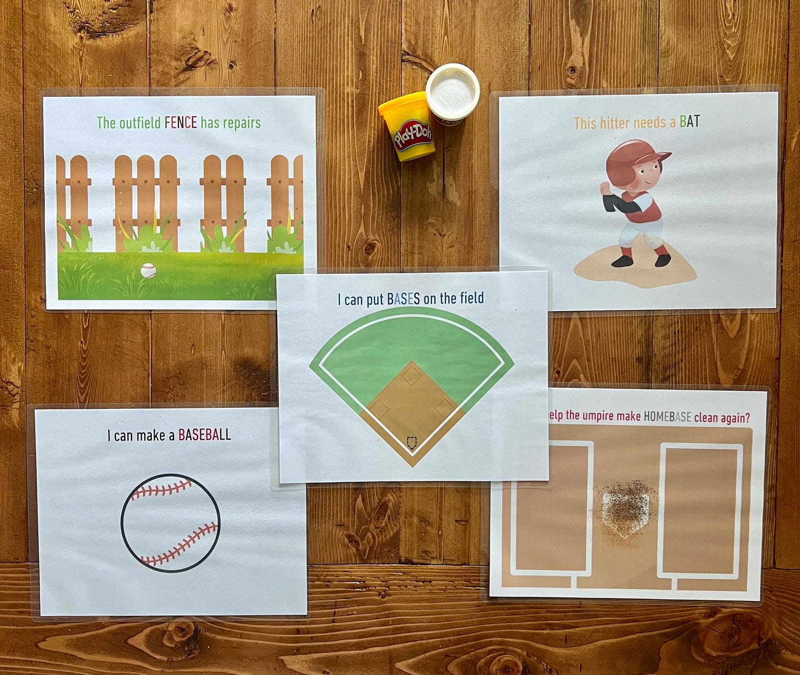 Play Dough Mats - Digital Download, Play Dough Activity, Montessori ...