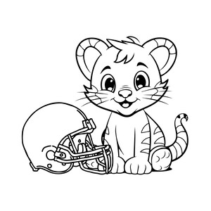 Professional Football League Mascot Coloring Pages for Kids 32 Team ...
