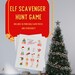 Christmas Elf Scavenger Hunt Printable Holiday Game for Kids, Families ...