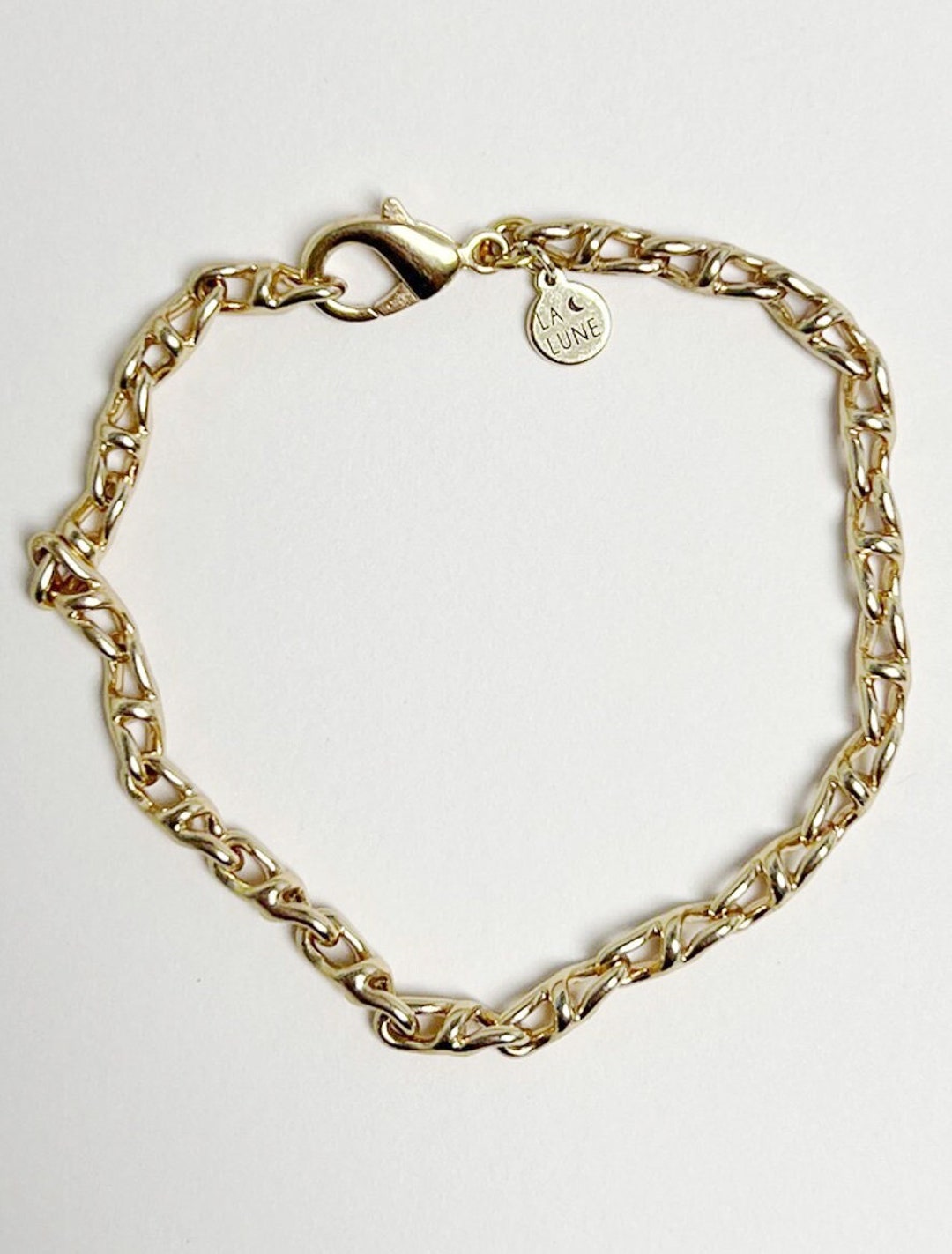 Solar Flare Upcycled Chain Bracelet - Etsy