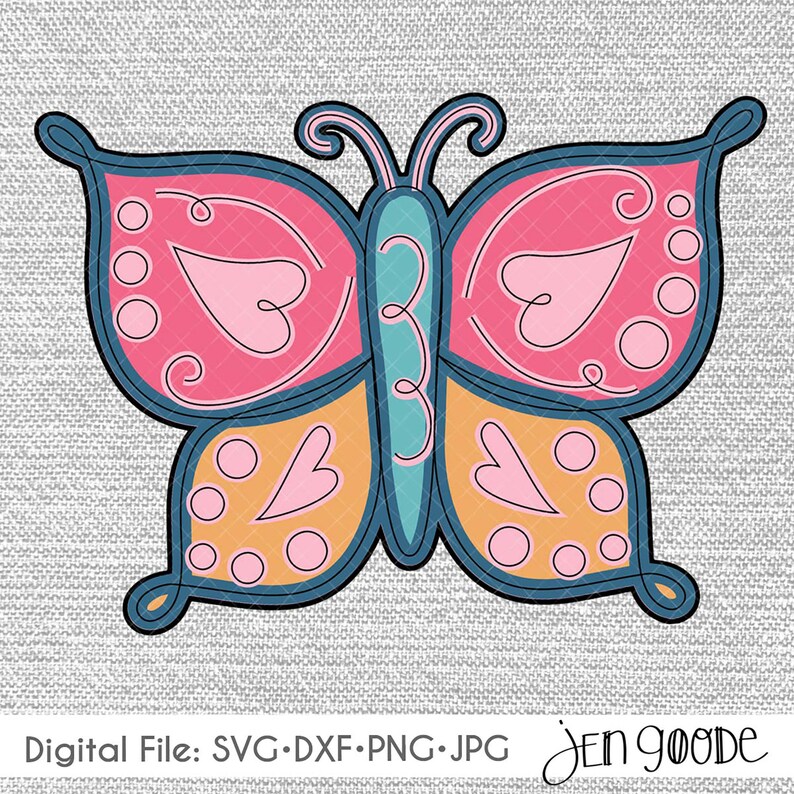 SVG Spring Butterfly Multi-layered Cut File Art Design With Single Line ...