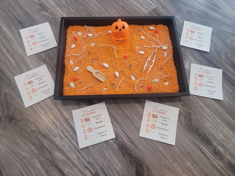 Pumpkin Guts Sensory Bin - Etsy