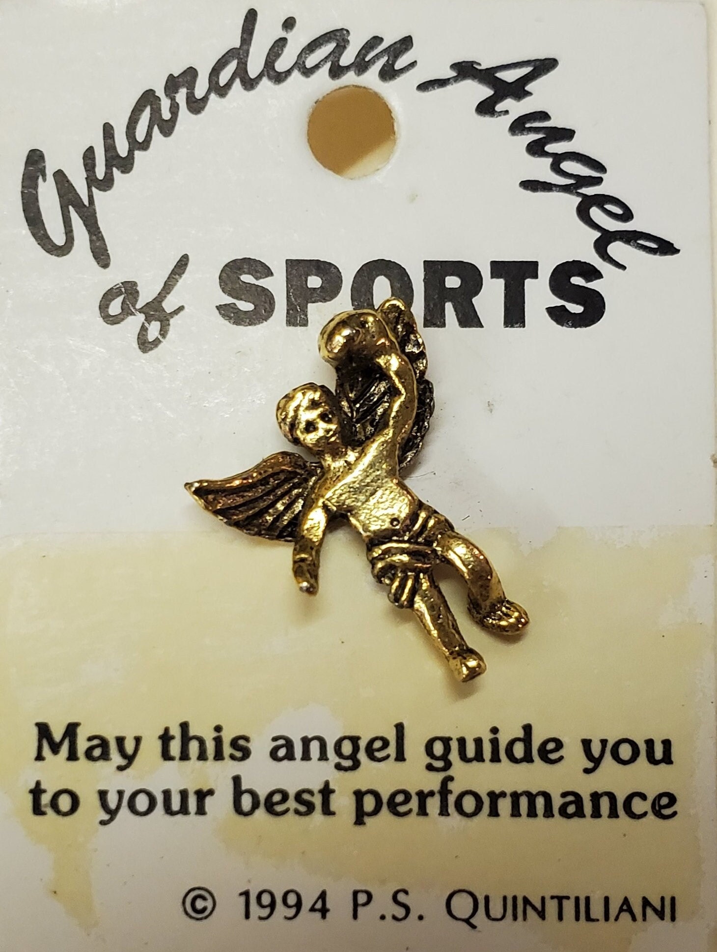 Guardian Angel of Sports Pin - Etsy