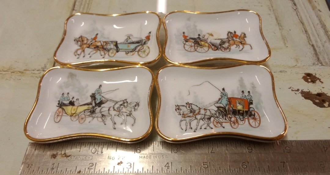 Vintage Porcelain Trinket Dish Tray - Etsy