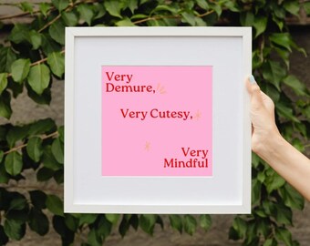 Very Demure PRINTABLE WALL ART, Digital Art, Instant Download, Digital ...