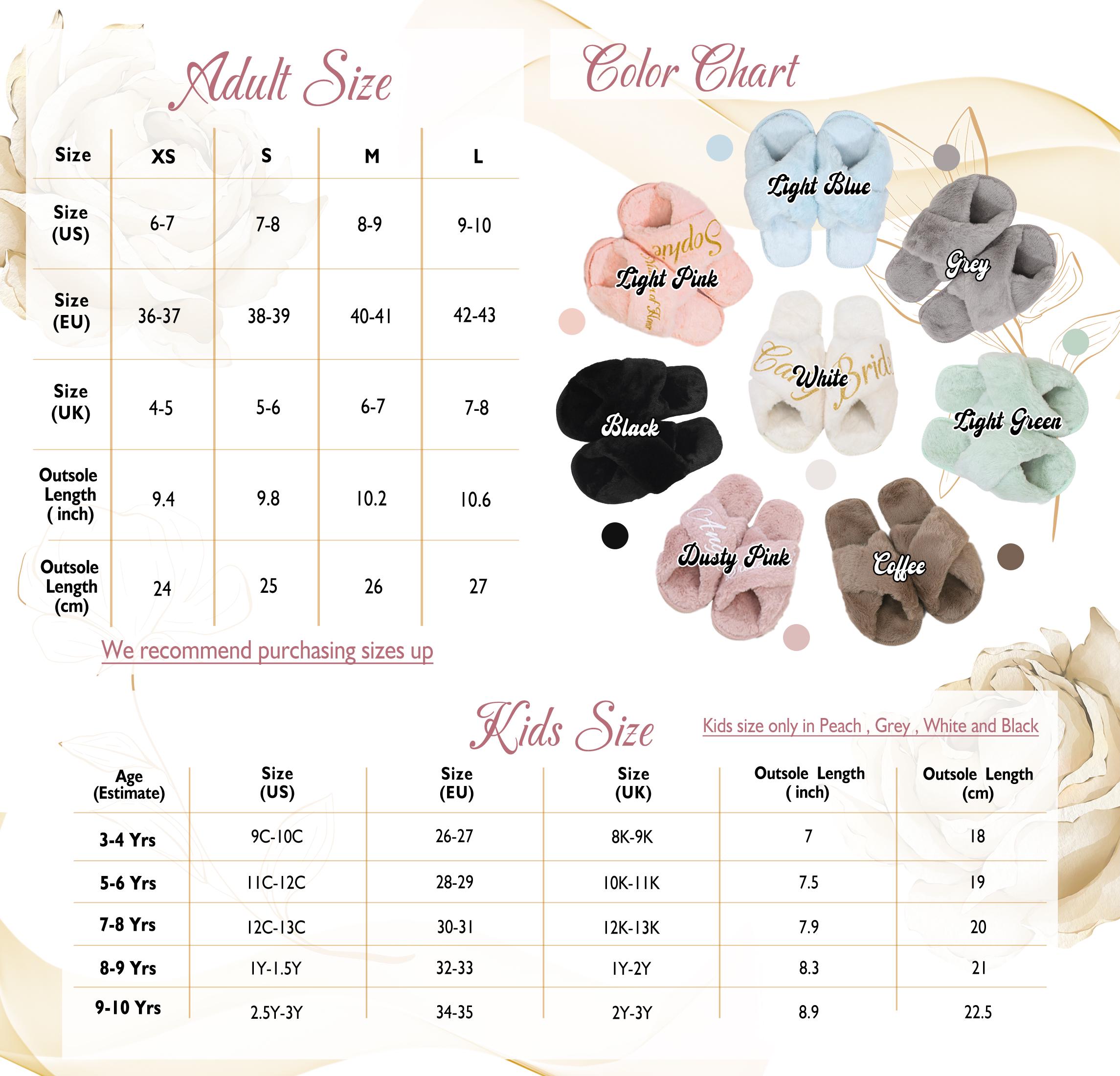 Personalized Fluffy Wedding Slippers Bride & Bridesmaids, Mrs Fluffy ...