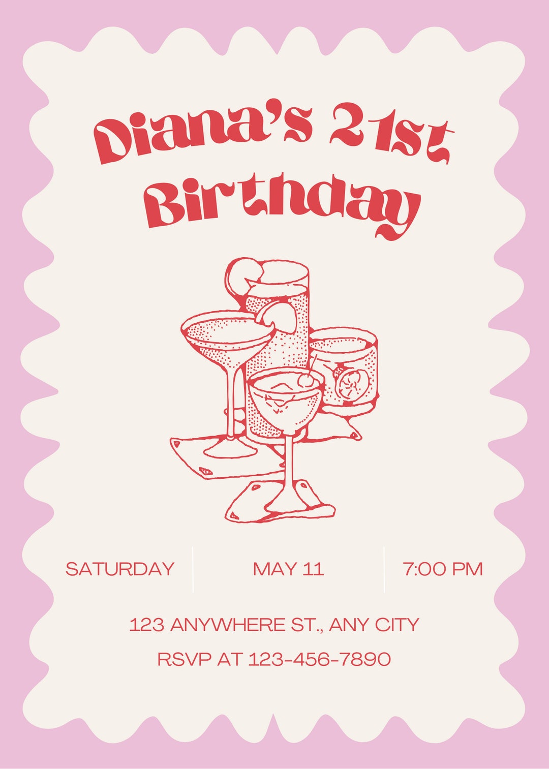 Mixed Drinks Party Invitation - Etsy