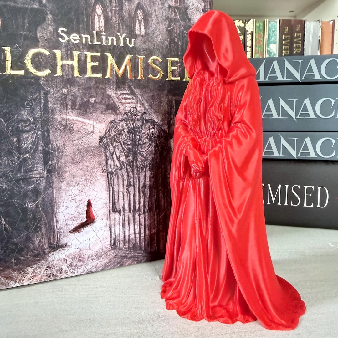 Dramione Alchemised Bookshelf Decor Red Cloaked Lady Figurine Fantasy ...