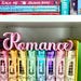 Romance Bookshelf Sign Library Book Lover Gift Custom Colors Book Club ...