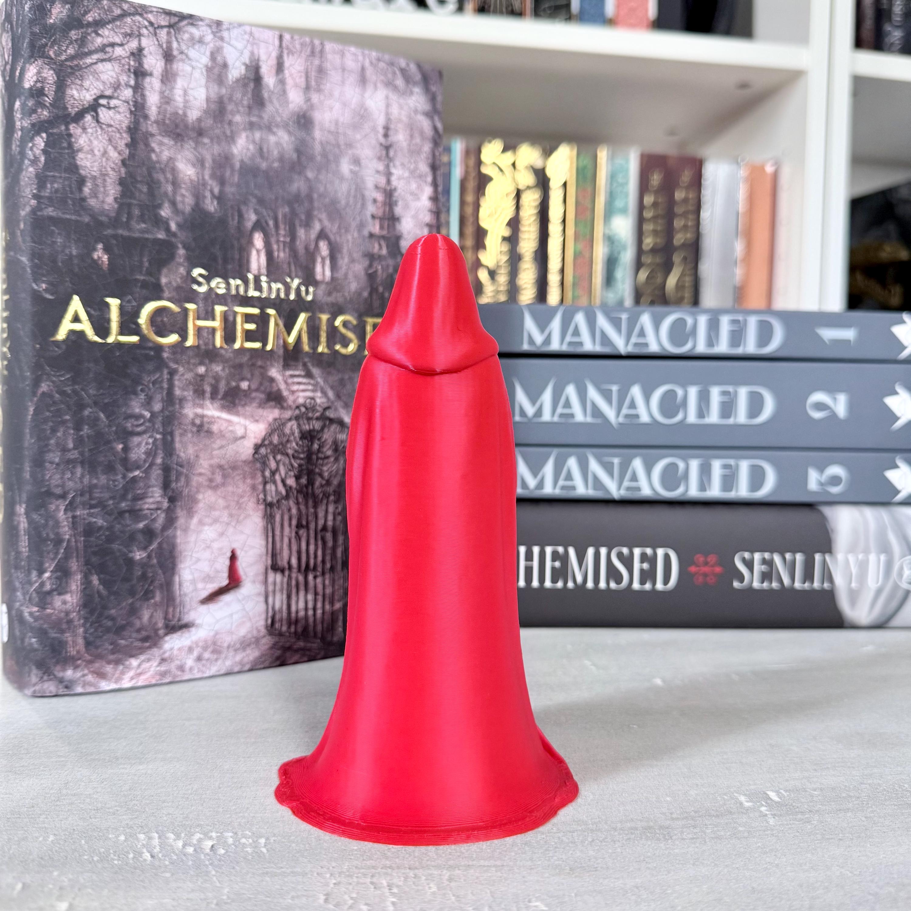 Dramione Alchemised Bookshelf Decor Red Cloaked Lady Figurine Fantasy ...