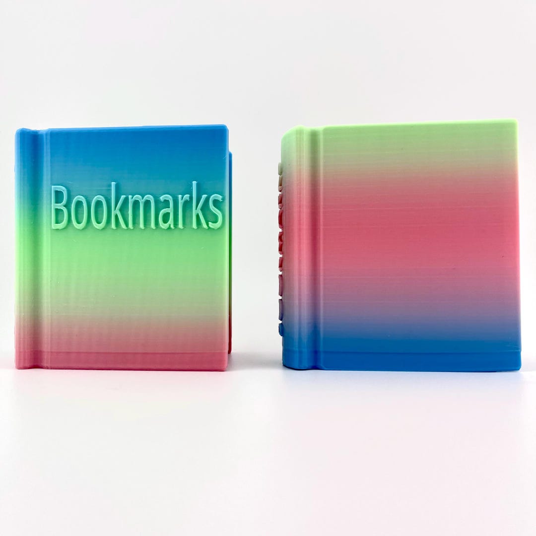 3D Printed Bookshelf Bookmark Holder: Book Lover Gift - Etsy