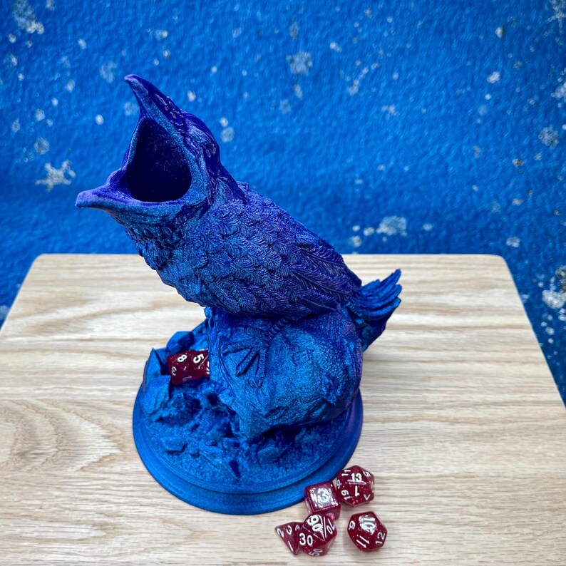 Raven Dice Tower Skull Raven Dice Tower Dnd RPG D20 Dice Tower - Etsy