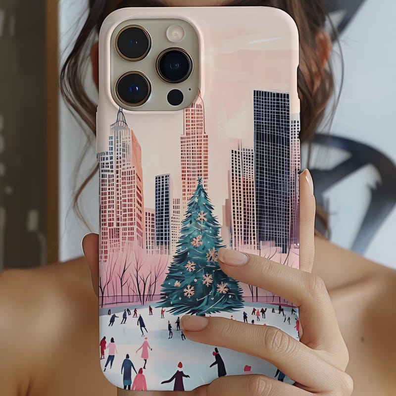 Winter Skating Phone Case - Etsy