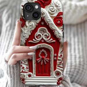 Gingerbread Christmas Phone Case: 3D Effect, iPhone & Galaxy - Etsy