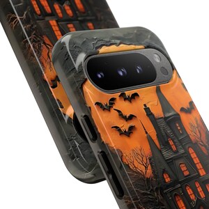 Carved Clay Look Haunted House Phone Case: Spooky Halloween Gothic ...