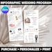 Infographic Wedding Program Template, Wedding Day Timeline Program Card ...