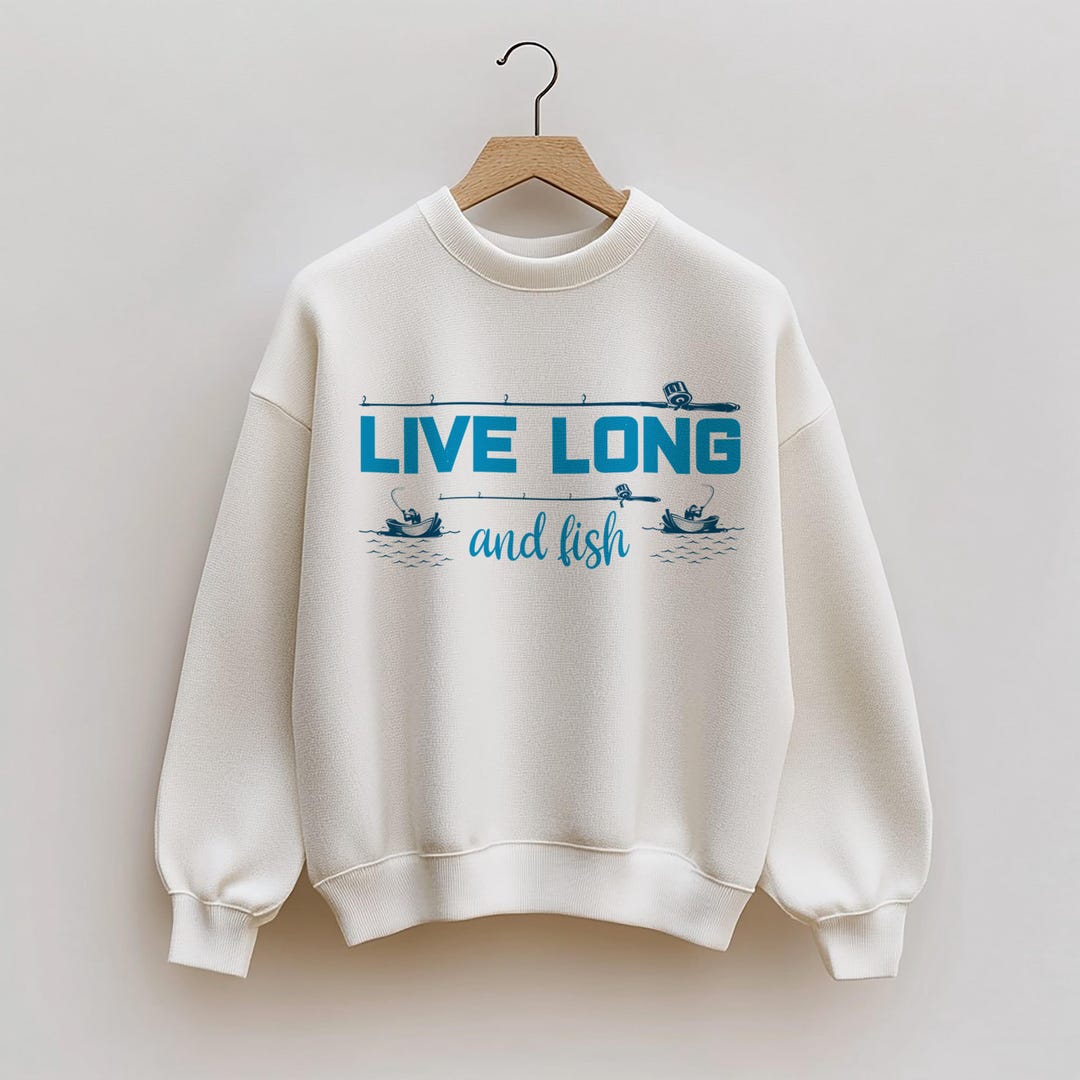 Live Long and Fish Digital Bundle: SVG, PNG Design Files for Fishing ...