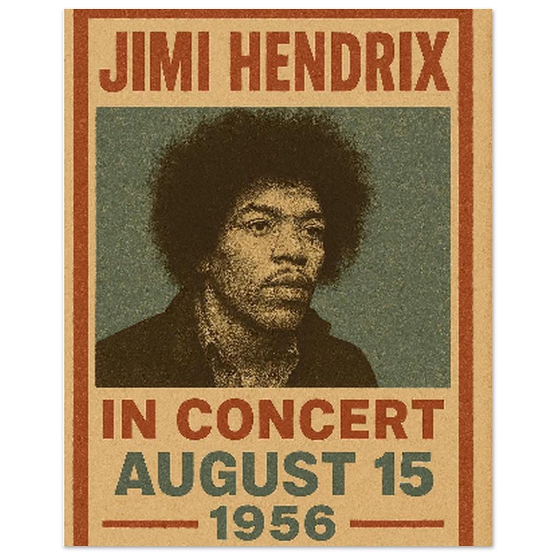 Vintage Jimi Hendrix Poster (16x20inches) - Etsy