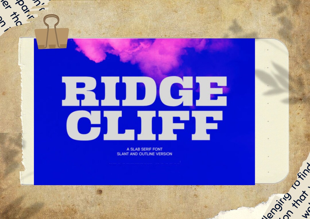 Ridge Cliff Handwritten Serif Font, Serif Font, Cricut Fonts, Modern ...