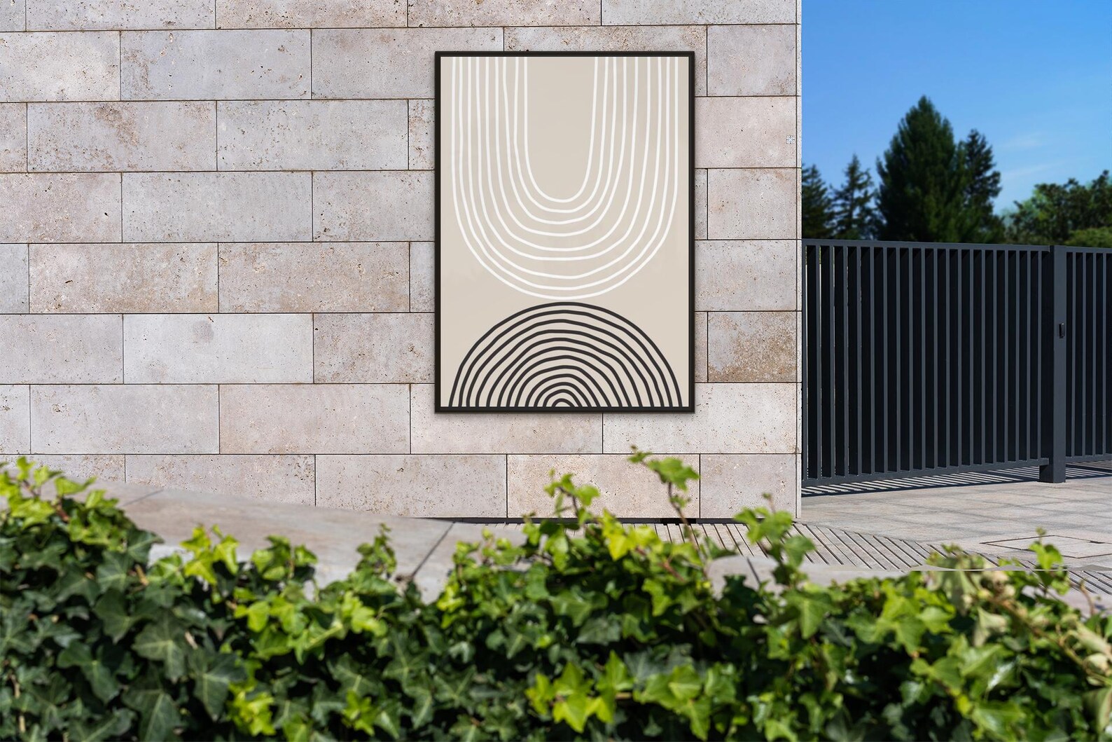 Mid-century Modern Minimalism Poster, Retro Room Wall Decoration Art ...