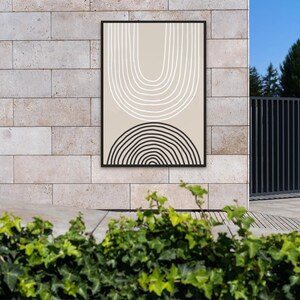 Mid-century Modern Minimalism Poster, Retro Room Wall Decoration Art ...