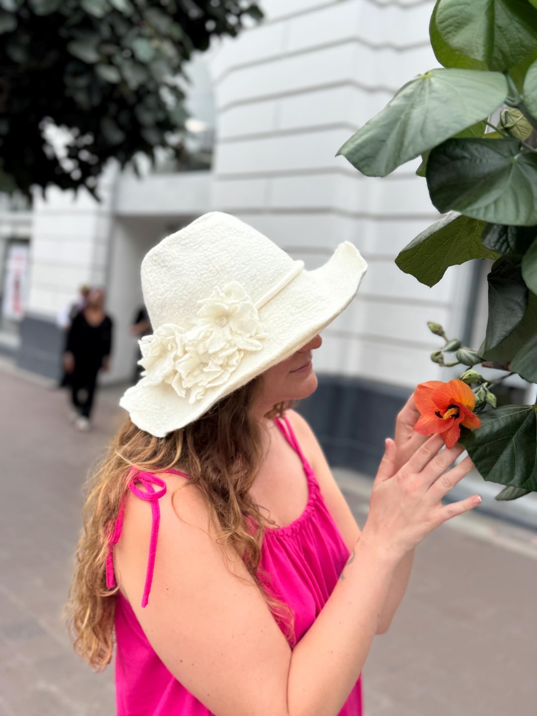 Wet Felted Wool Sun Hat - Custom Made to Order - Etsy