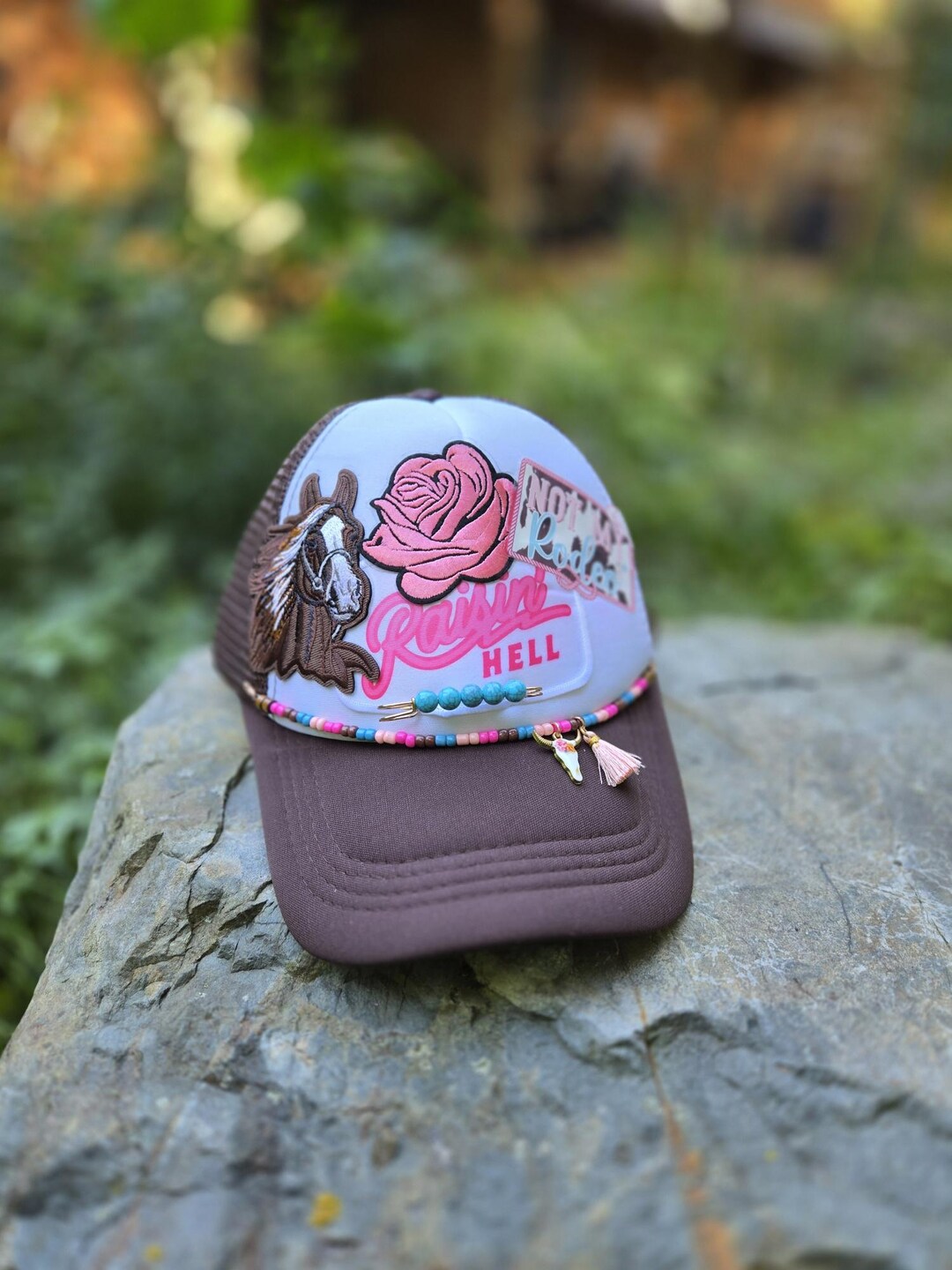 Western Raising Hell Trucker Hat, Western Trucker Hat for Women ...