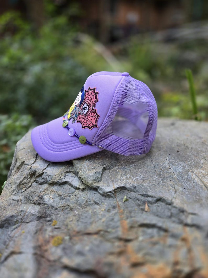 Coraline Halloween Trucker Hat, Coraline Inspired Hat, Coraline and ...