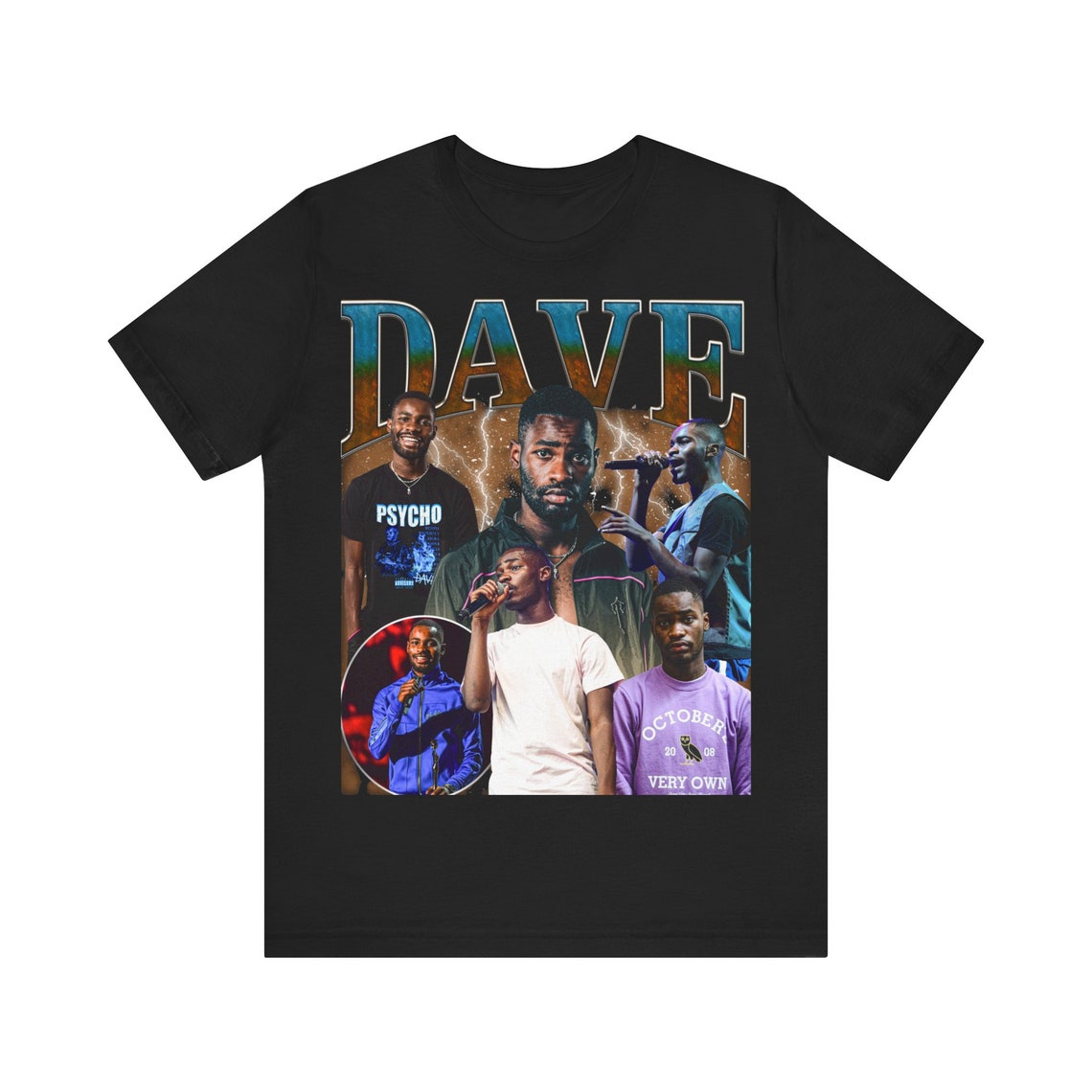 Dave UK Rapper Vintage 90s Bootleg T-shirt, Retro Hip Hop Graphic Tee ...
