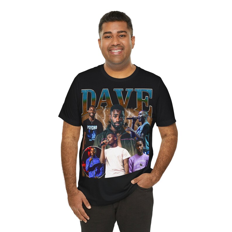 Dave UK Rapper Vintage 90s Bootleg T-shirt, Retro Hip Hop Graphic Tee ...