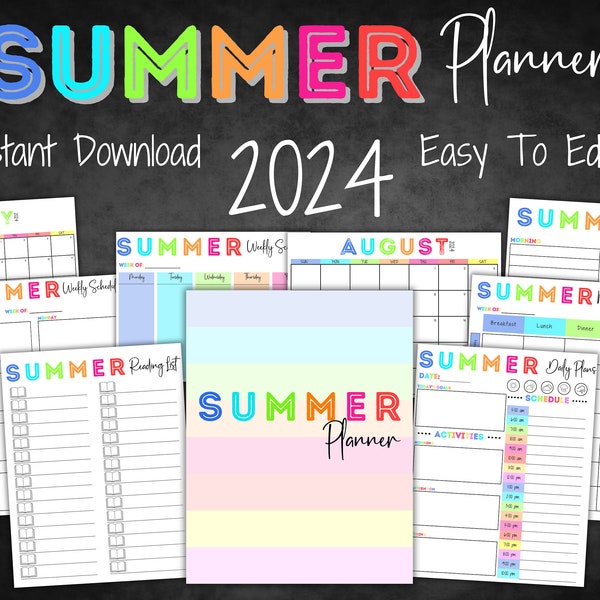 Summer Calendar - Etsy