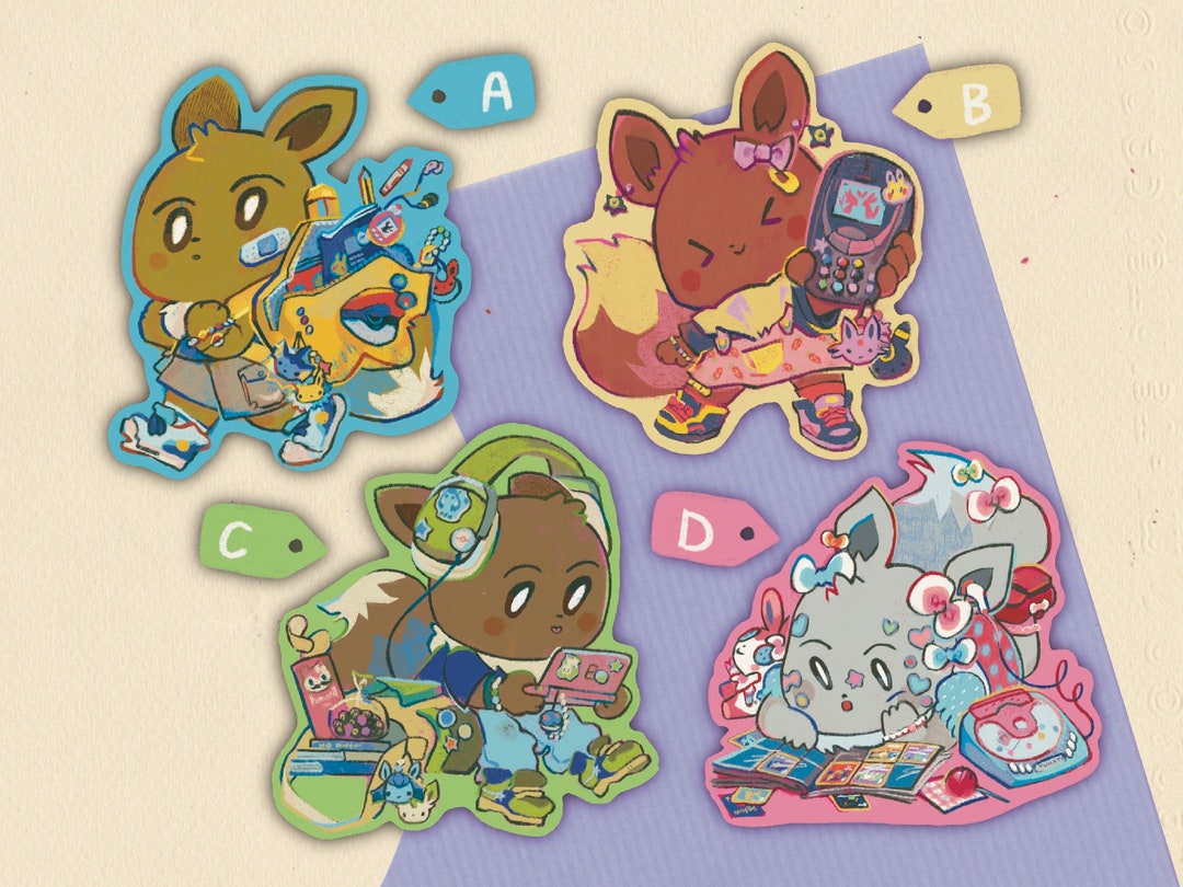 Eevee Stickers // Cute Stickers - Etsy