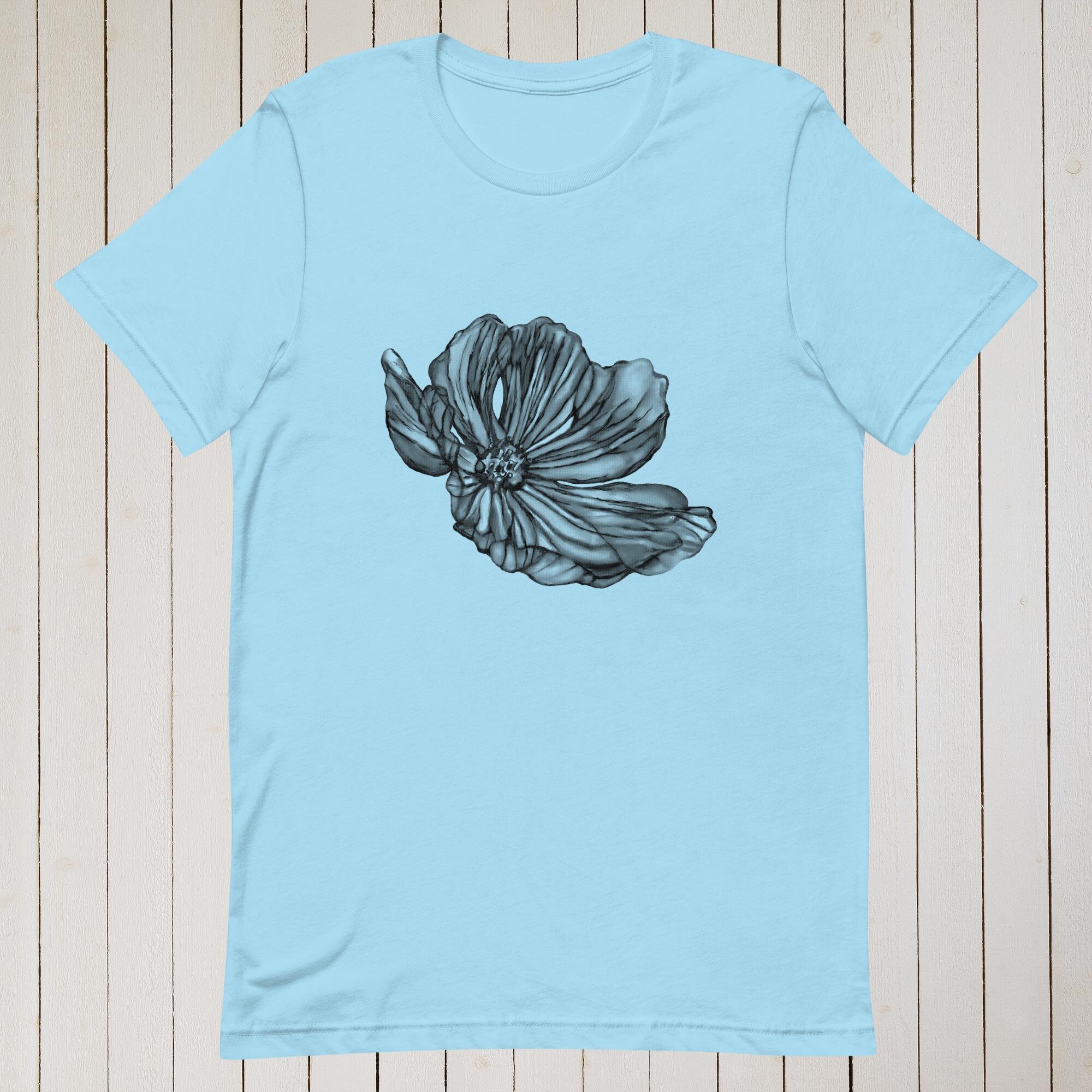 Butterfly Tree Flower Translucent Tee Shirt - Etsy