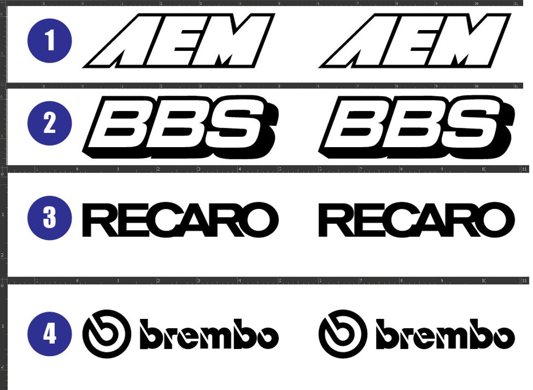 Automotive Performance Stickers | Performance Decals | Decal for Cars ...