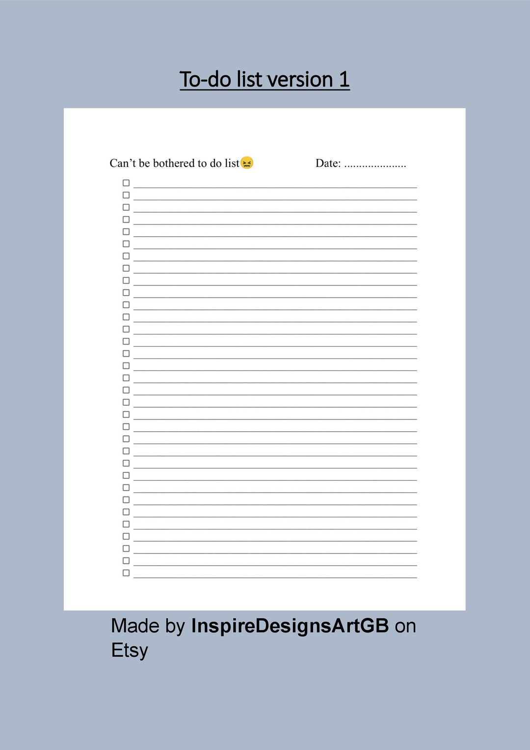 Goals and To-do List Printable A4 Instant Download and Fillable PDF - Etsy