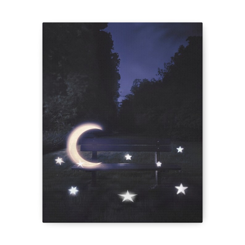 Artistic Surreal Night Canvas Skyfall - Etsy