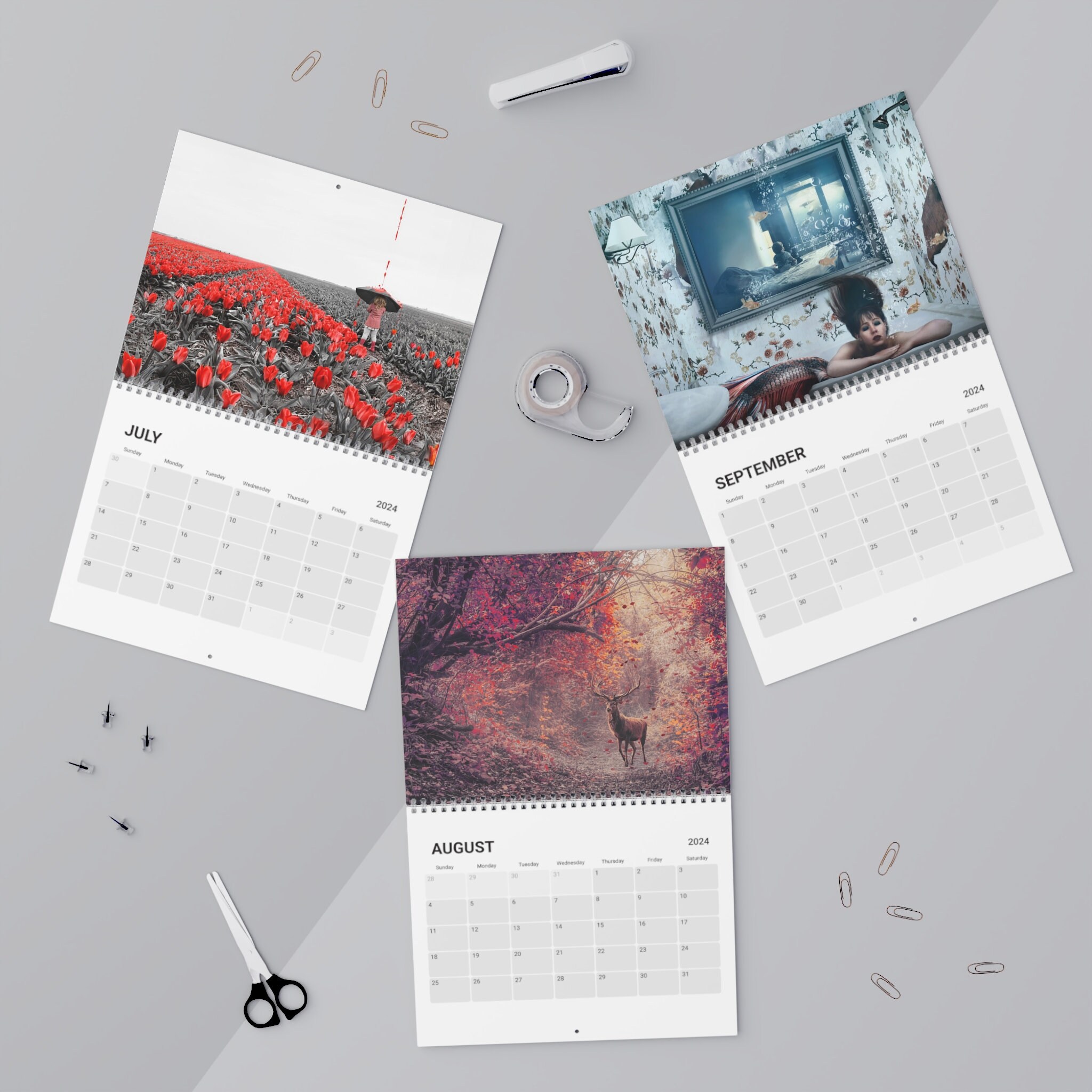 Cool Dreamy Calendar Full of Enchanted Landscapes: Perfect Gift for the ...