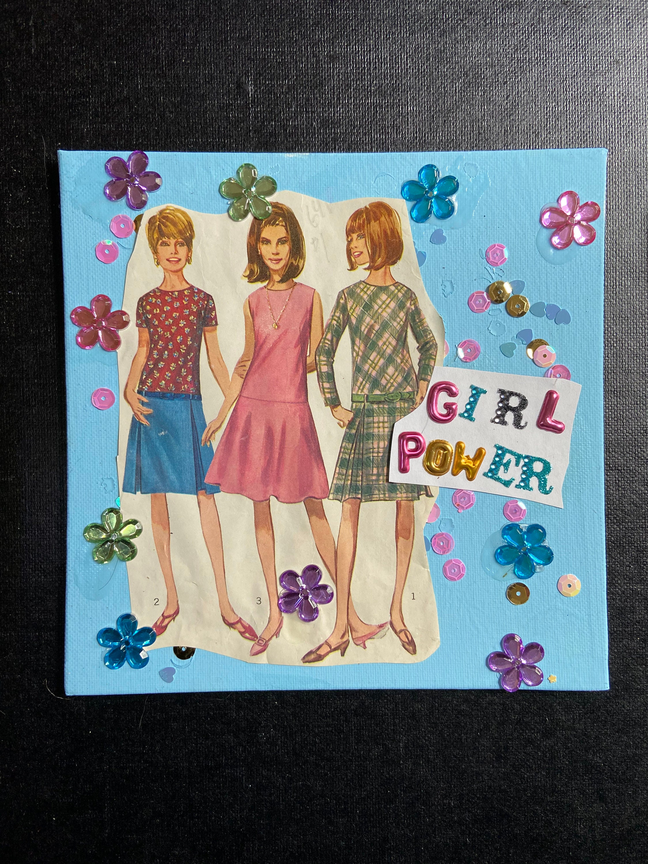 El Girl Power Collage Original | Etsy