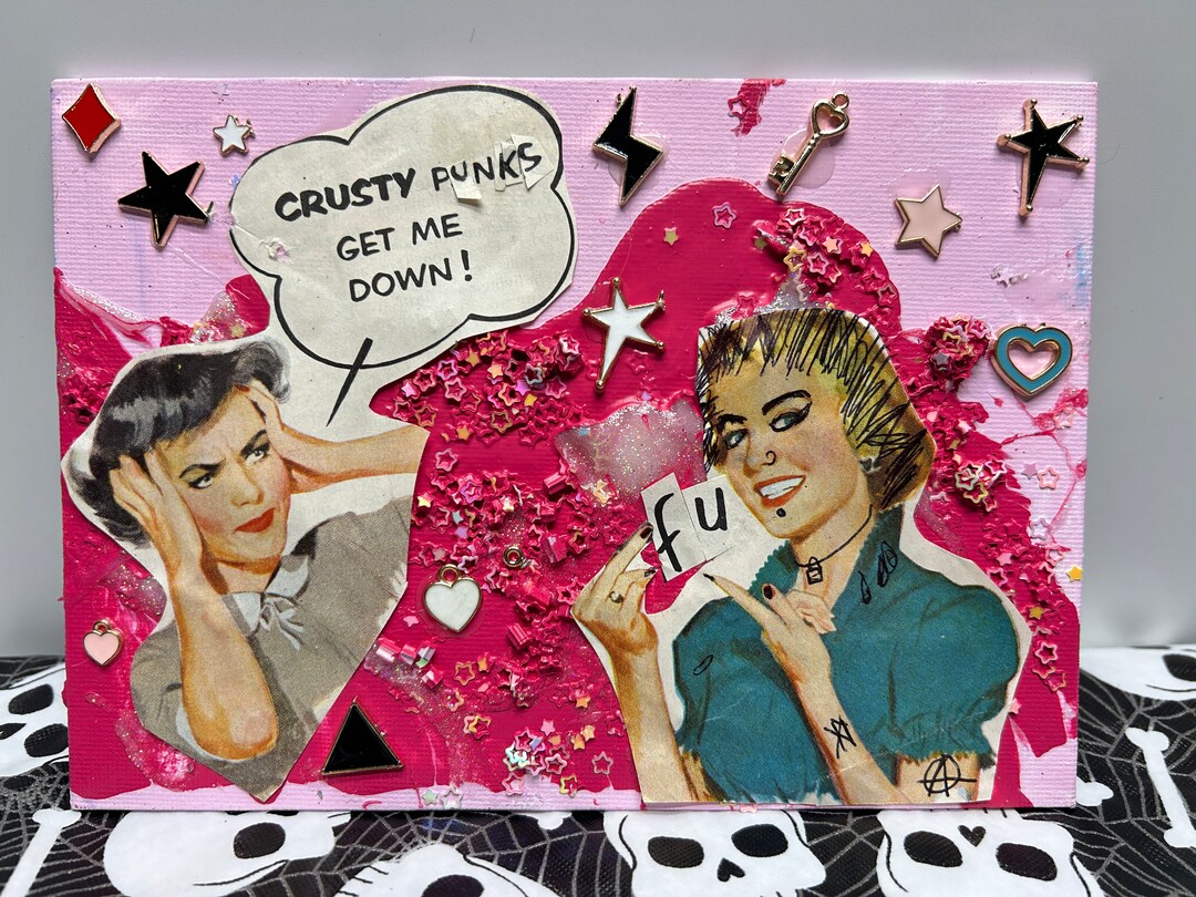Crusty Punks original Collage - Etsy