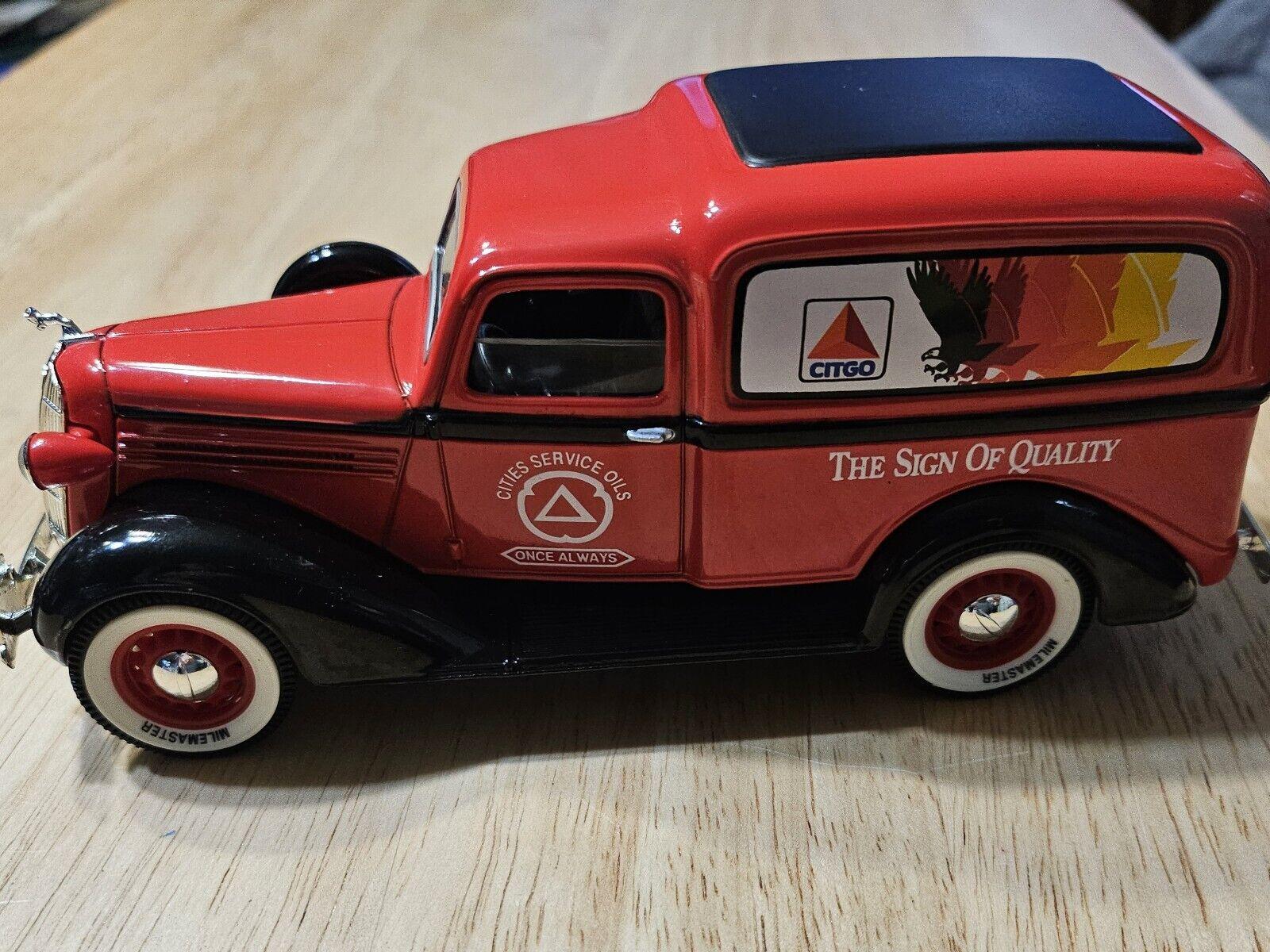 VINTAGE! Citgo 1936 Dodge Panel Van in 1/25 Diecast Coin Bank in Box ...